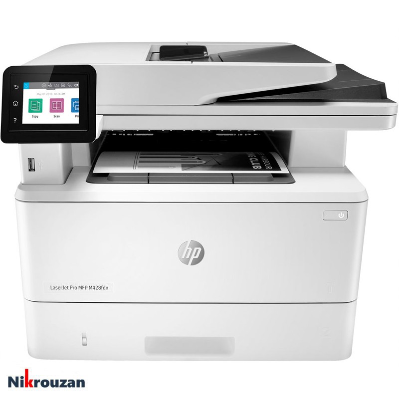 مشخصات، قیمت و خرید پرینتر لیزری اچ پی مدل HP M428fdn | نیکروزان